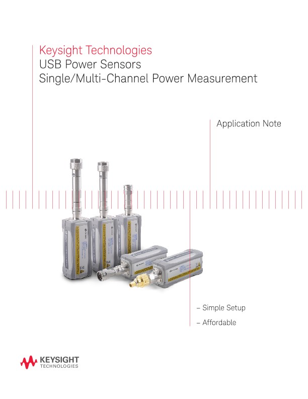 USB Power Sensors: Single/Multi-Channel Power Measurement PDF Asset Page | Keysight